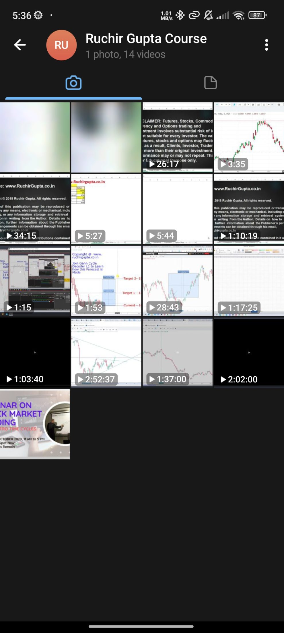 Ruchir Gupta Gann astro time cycle - The Course Gallery